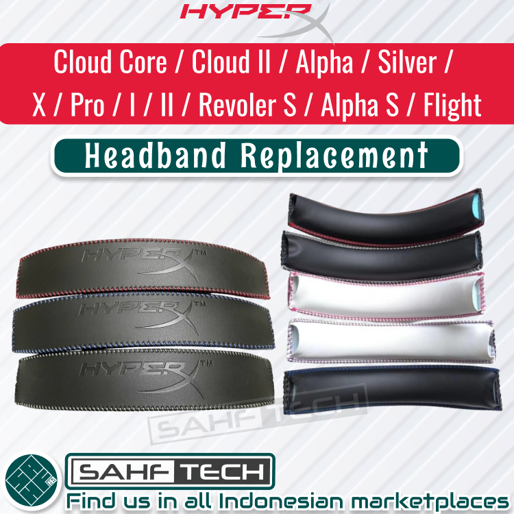 Jual Bando Headband Hyperx Cloud Core / Cloud II / Alpha / Silver X ...