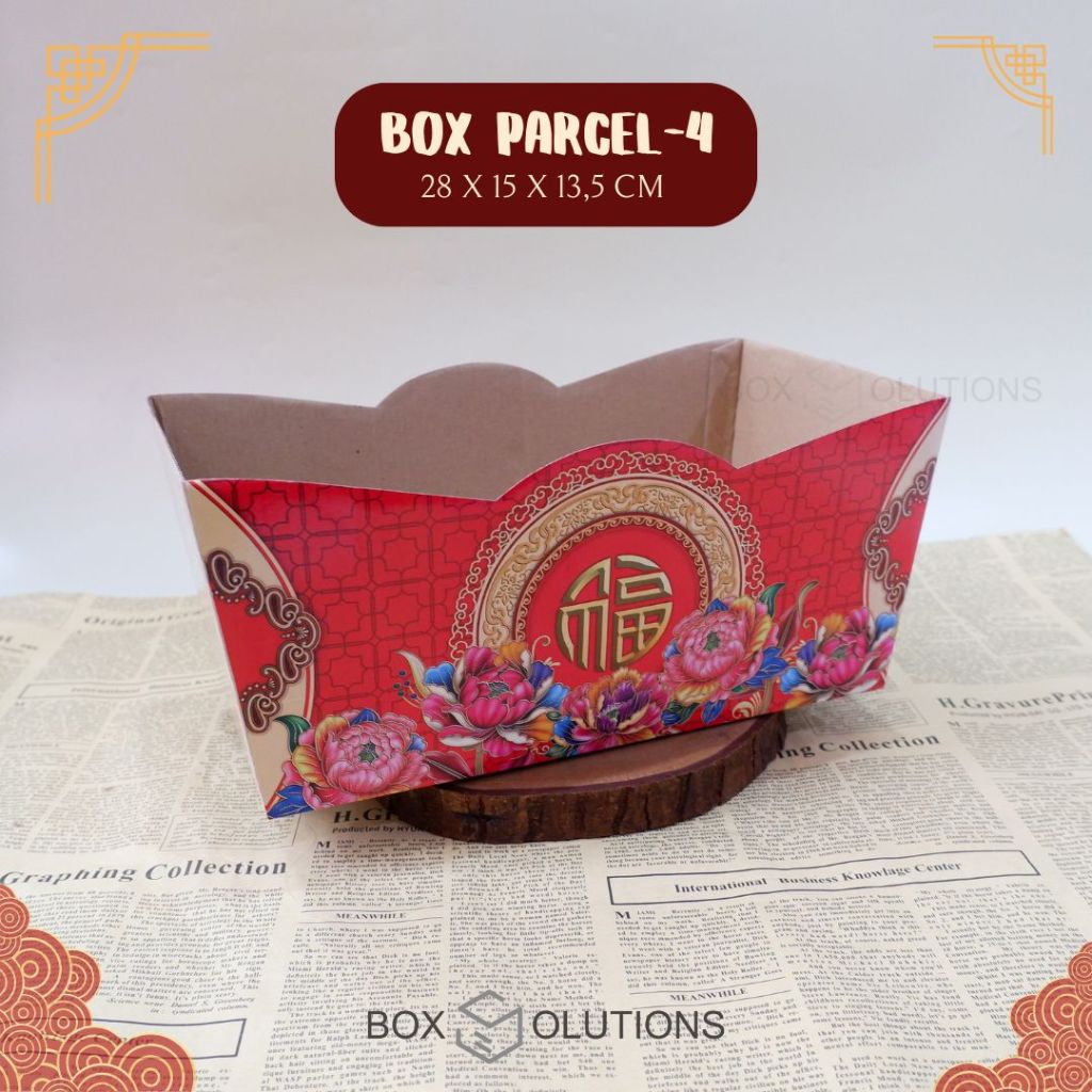 Jual box parcel-4 imlek / box hampers chinese new year / box CNY - 28 x ...