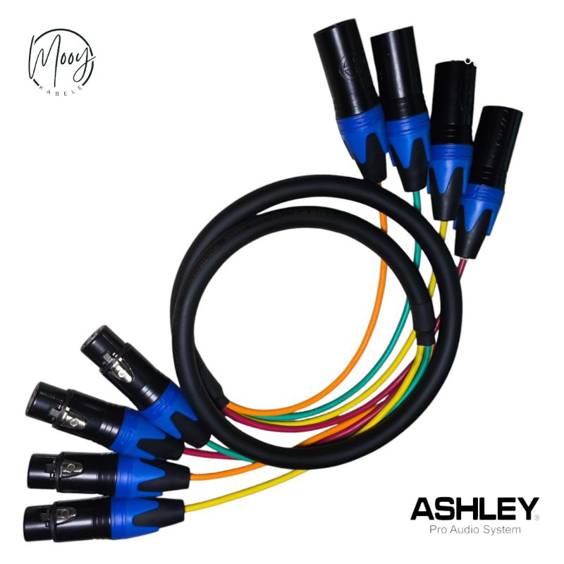 Jual Ashley Snake Cable Dragon-404SNn 4 XLR male to 4 XLR female ...