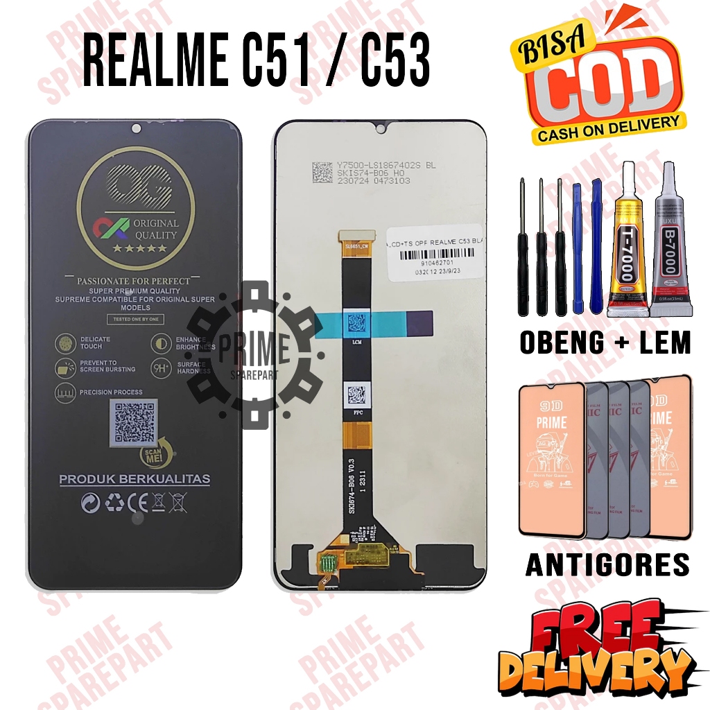 Jual Lcd Touchscreen REALME C51 / C53 Original Oem Lcd REALME C51 / C53 Fullset | Shopee Indonesia