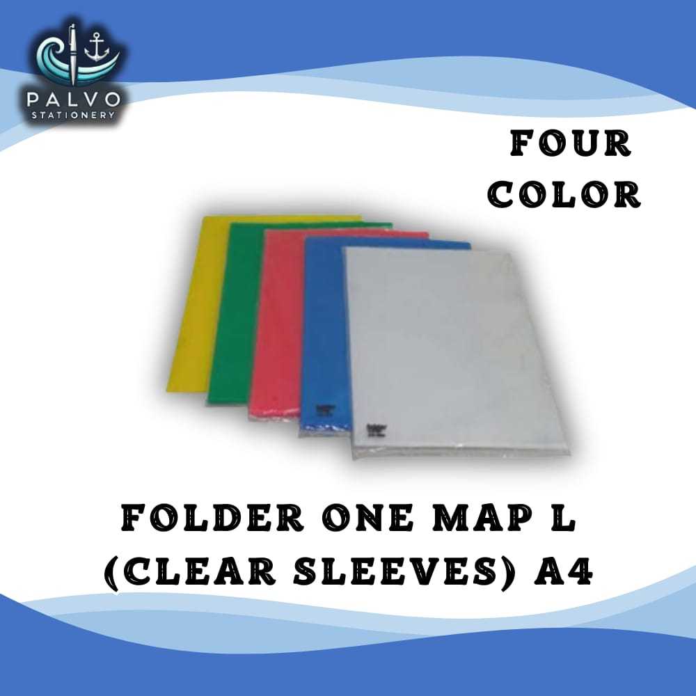 Jual FOLDER ONE MAP L (CLEAR SLEEVES ) UKURAN FOLIO / PLASTIK MAP ...