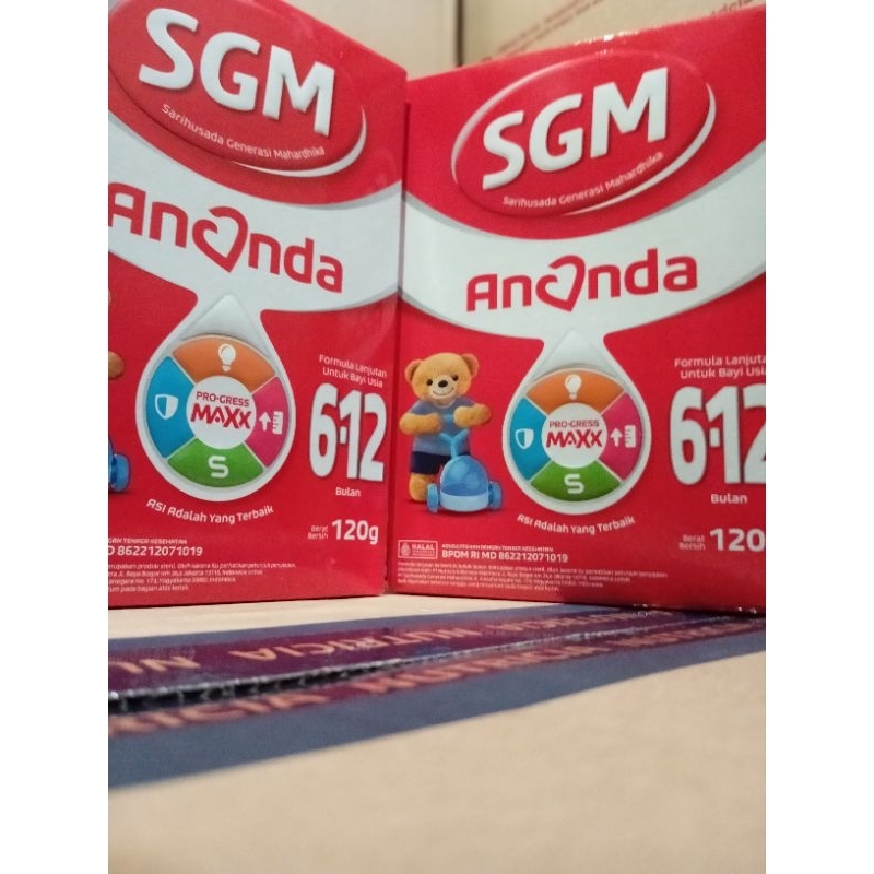 Jual SGM ANANDA 1 (0-6 BLN) & SGM ANANDA 2 (6-12 BLN) 120GR | Shopee ...