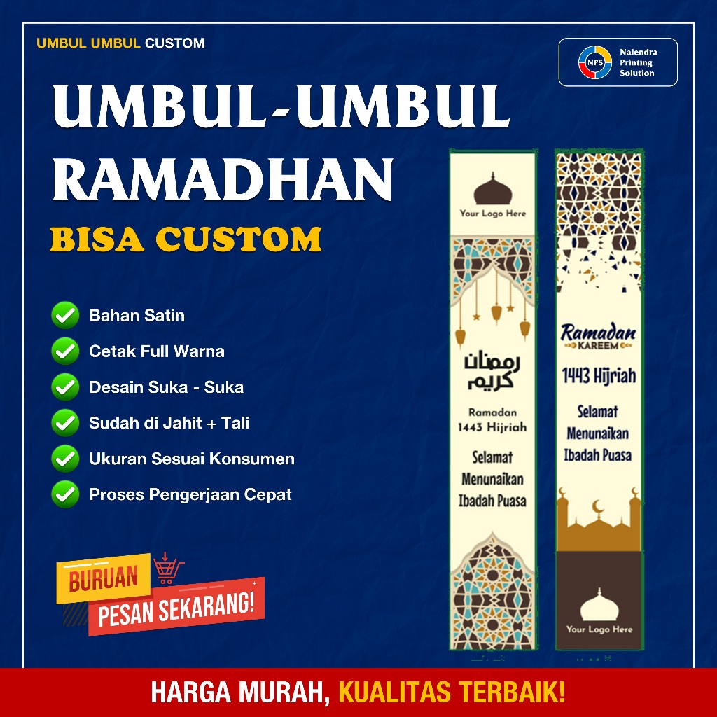 Jual Umbul Umbul Ramadhan Bisa Custom/Custom Umbul Umbul | Shopee Indonesia