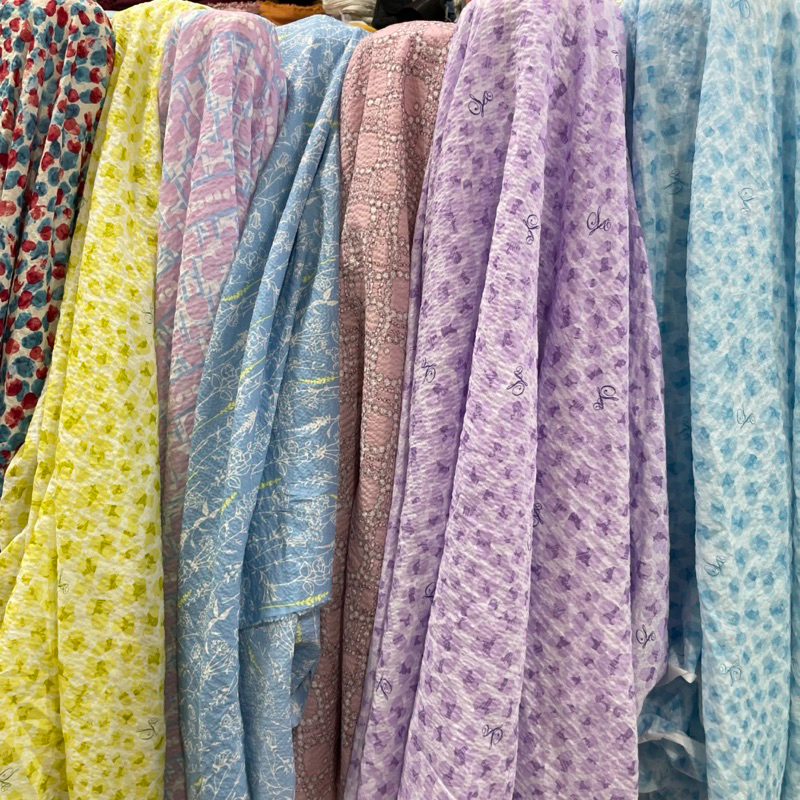 Jual Kain katun paris crinkle LIMITEDE Edition (harga 0.5mtr/50cm ...