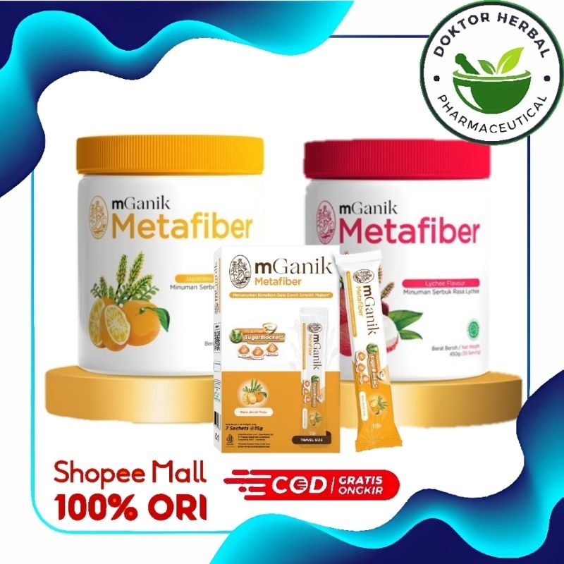 Jual Mganik metafiber450 Gram obat diabetes original sashet rasa leci ...