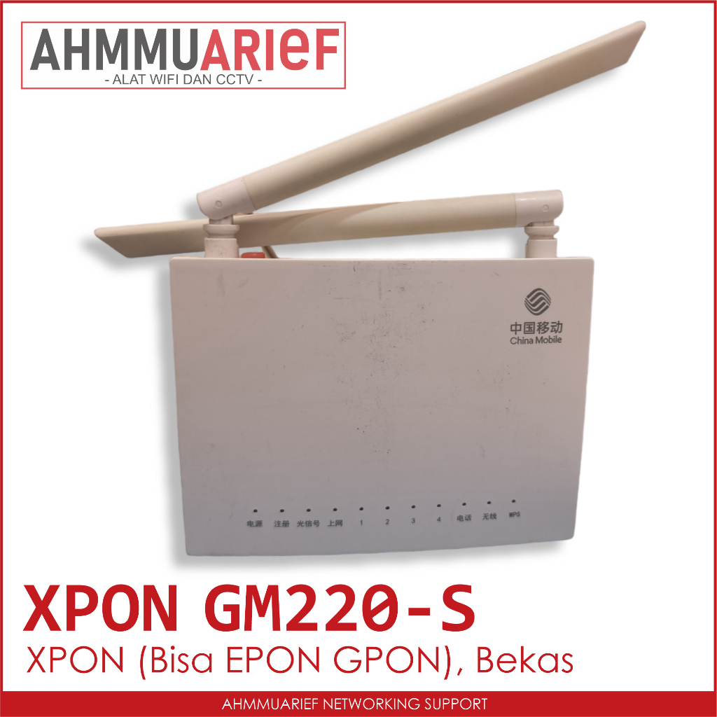 Jual ONU ONT GM220-S GM220S GM220 XPON BISA EPON GPON MODEM ROUTER ACCESS POINT WIRELESS WIFI ...