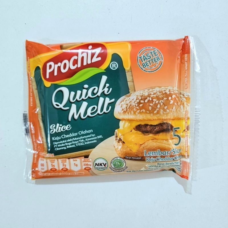 Jual Prochiz Quick Melt Slice / Keju Prochiz Quick Melt isi 5 lembar ...