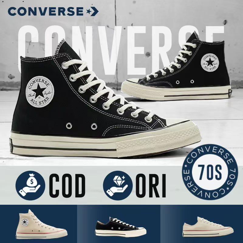 Jual 100% ORI | COD | SALE‼️ Converse Chuck 70s High/Low Sepatu Unisex ...