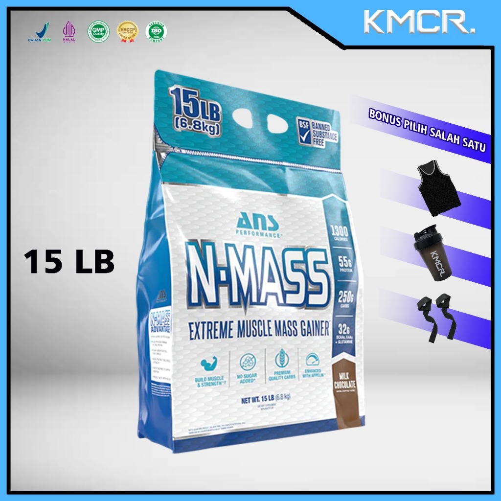 Jual ANS PERFORMANCE NMASS N-MASS 15 LBS 6.8kg WEIGHT GAINER N MASS ...