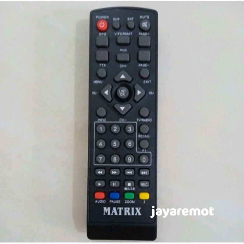 Jual Remot STB MATRIX SET TOP BOX MATRIX Burger Hijau DVB t2 MATRIK ...