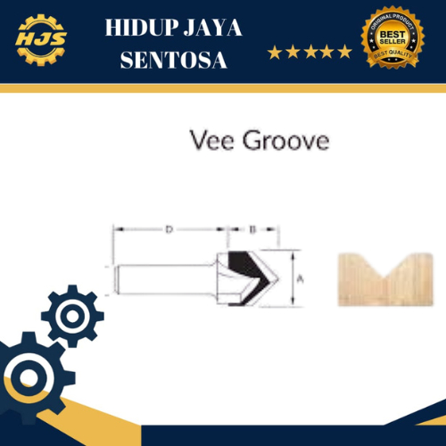 Jual Mata Router Vee Groove Mata Profil Vee Groove Mata Trimmer OSSEL ...