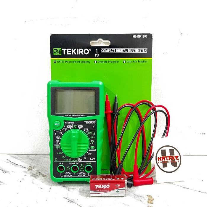 Jual Tekiro Digital Multimeter Compact / Multi tester digital / AVO ...