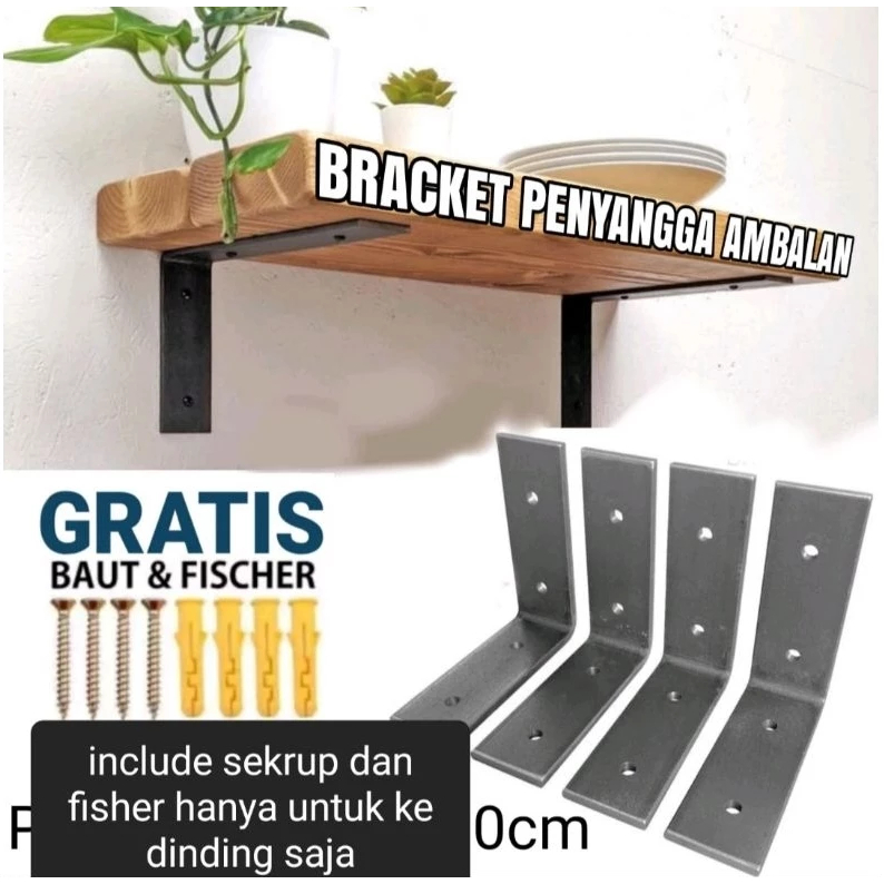 Jual RAK SIKU L / RAK TEMPEL DINDING SIKU / SIKU BESI HAMBALAN | Shopee ...