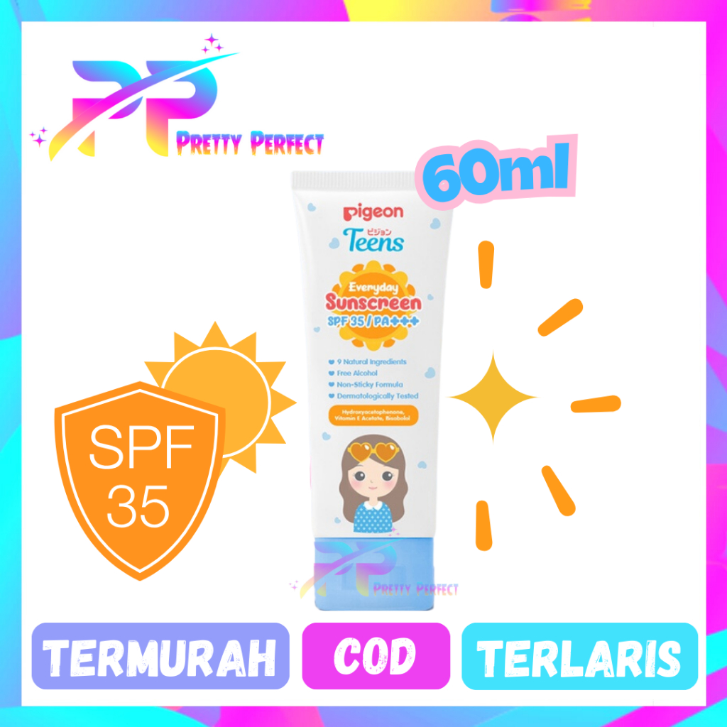 Jual Pigeon Teens Everyday Sunscreen SPF 35/PA+++ 60ml | Shopee Indonesia