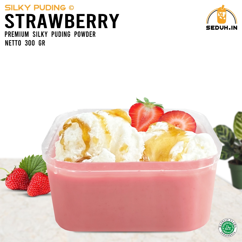 Jual Bubuk Silky Puding Rasa Strawberry Premium 300GR | Shopee Indonesia