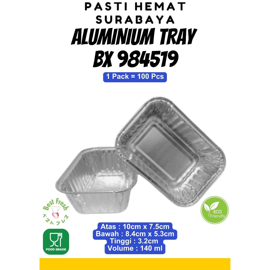 Jual ALUMINIUM FOIL CUP I ALUMINIUM FOIL TRAY I AlumInium foil + Tutup I KOTAK ALUMINIUM I BX ...