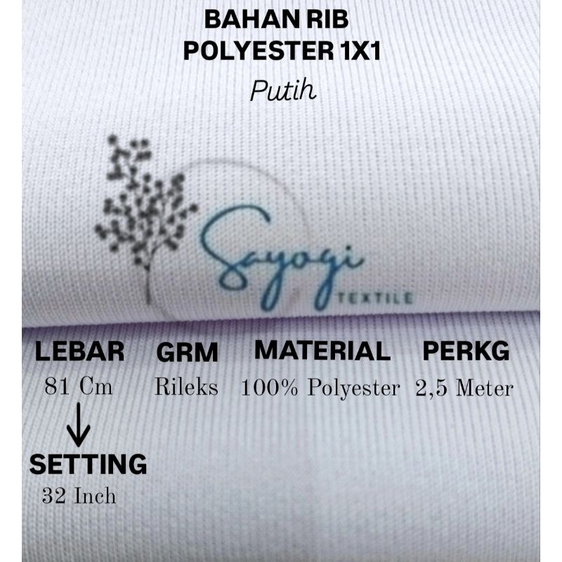 Jual BAHAN RIB POLYESTER 1X1 HARGA KILOAN | Shopee Indonesia