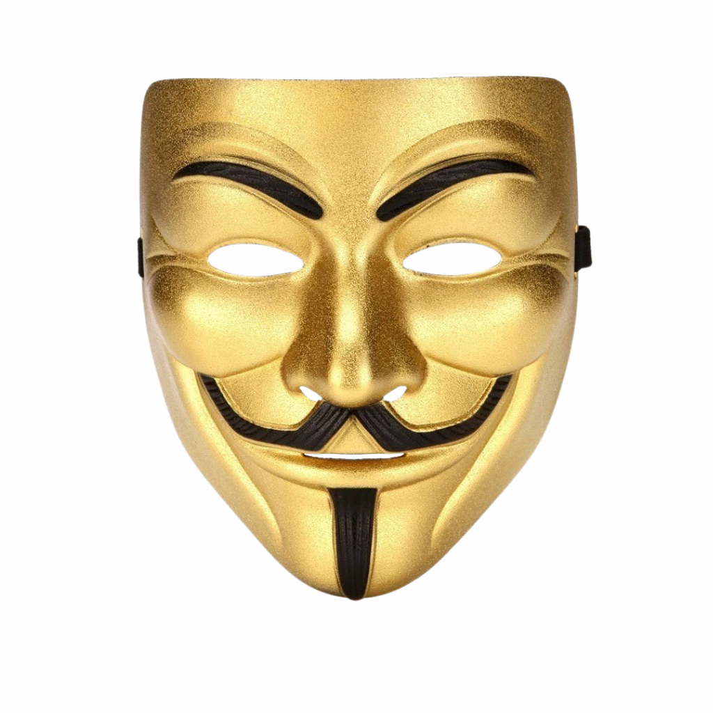 Jual Centse Gold Edition - Topeng Hacker Topeng Vendetta Topeng ...