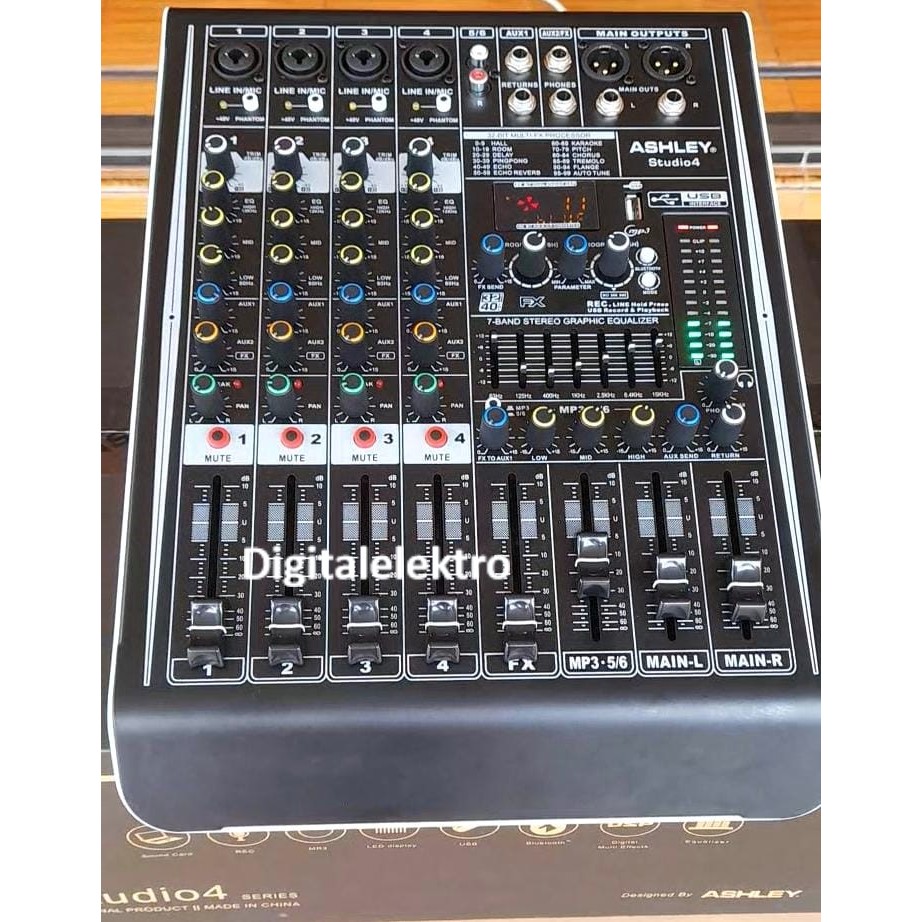 Jual POWER MIXER ASHLEY STUDIO 4 ORIGINAL 4 CHANNEL ASHLEY STUDIO 4 CHANNEL | Shopee Indonesia