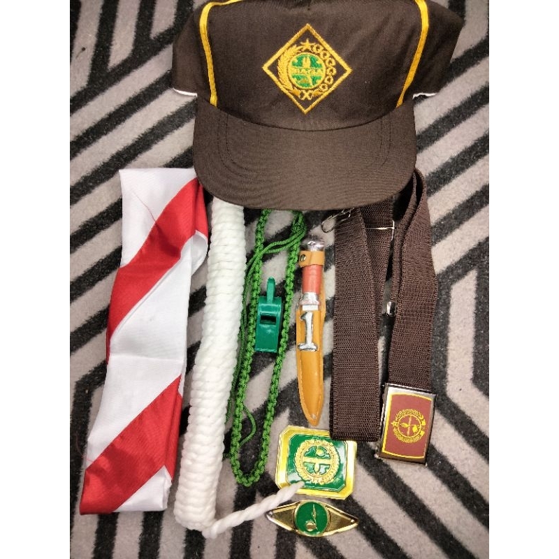 Jual set atribut Pramuka siaga lengkap sekolah SD putra putri | Shopee ...