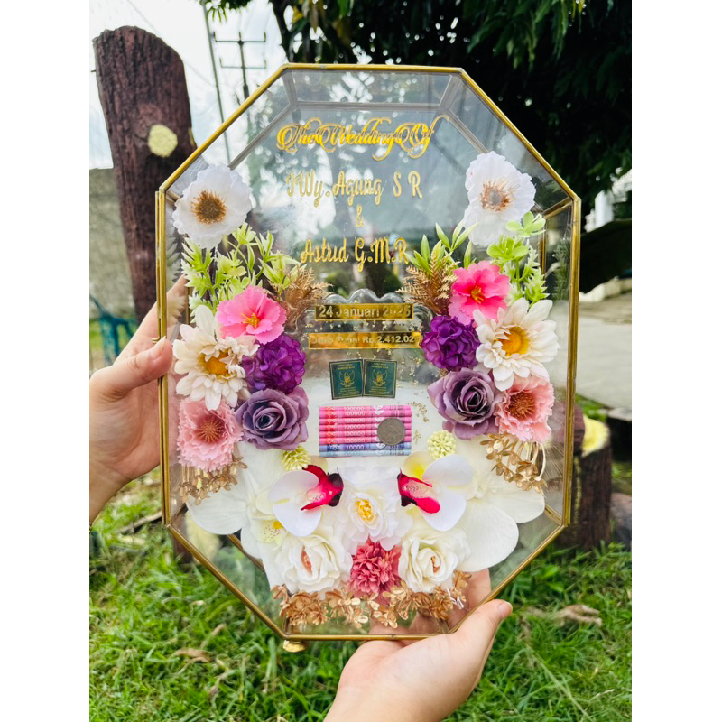 Jual Bingkai mahar tirarium resin premium ukuran 25x35 | Shopee Indonesia