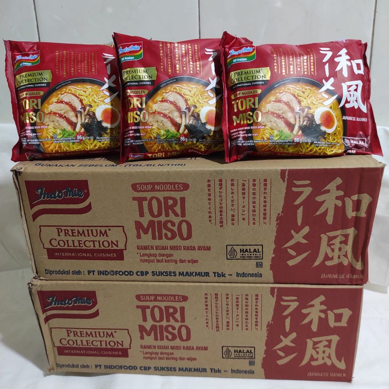 Jual Indomie Japanese Ramen Premium Collection Tori Miso 86 gr 1 Dus ...