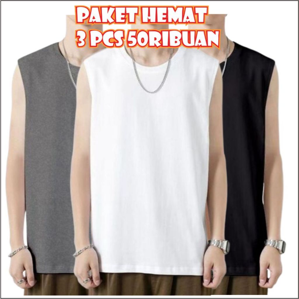 Jual PAKET HEMAT Baju Kaos Singlet Paketan 3 pcs 50ribu Singlet Santai ... Jual PAKET HEMAT Baju Kaos Singlet Paketan 3 pcs 50ribu Singlet Santai ...