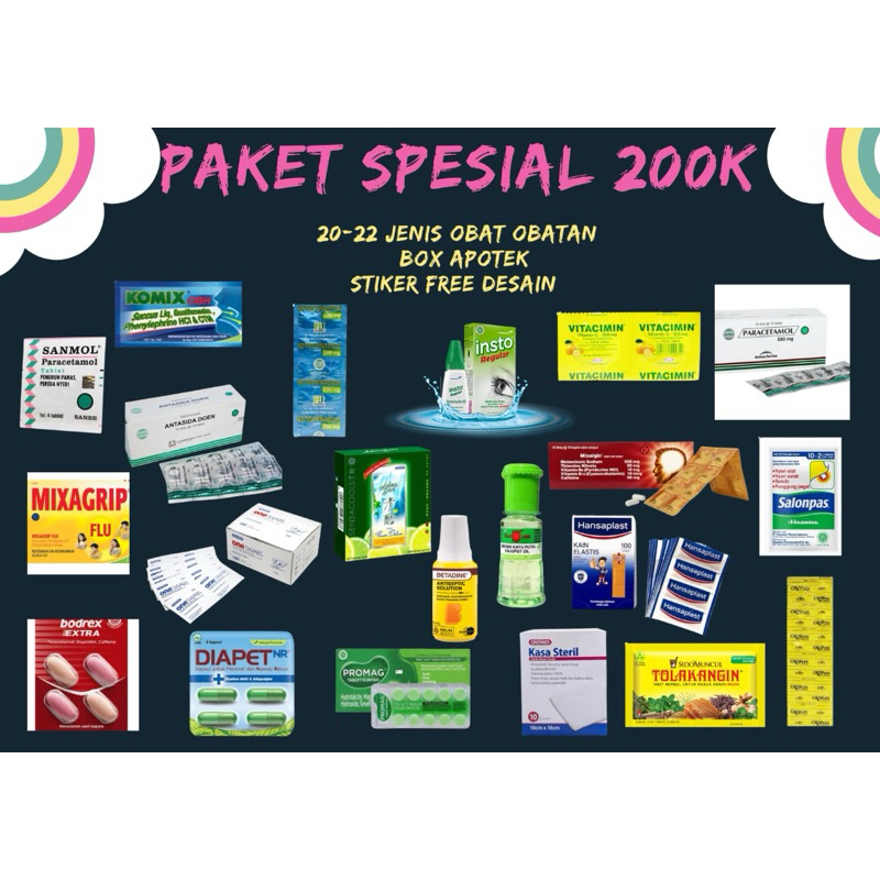 Jual PAKET APOTEK MINI SPESIAL | Shopee Indonesia