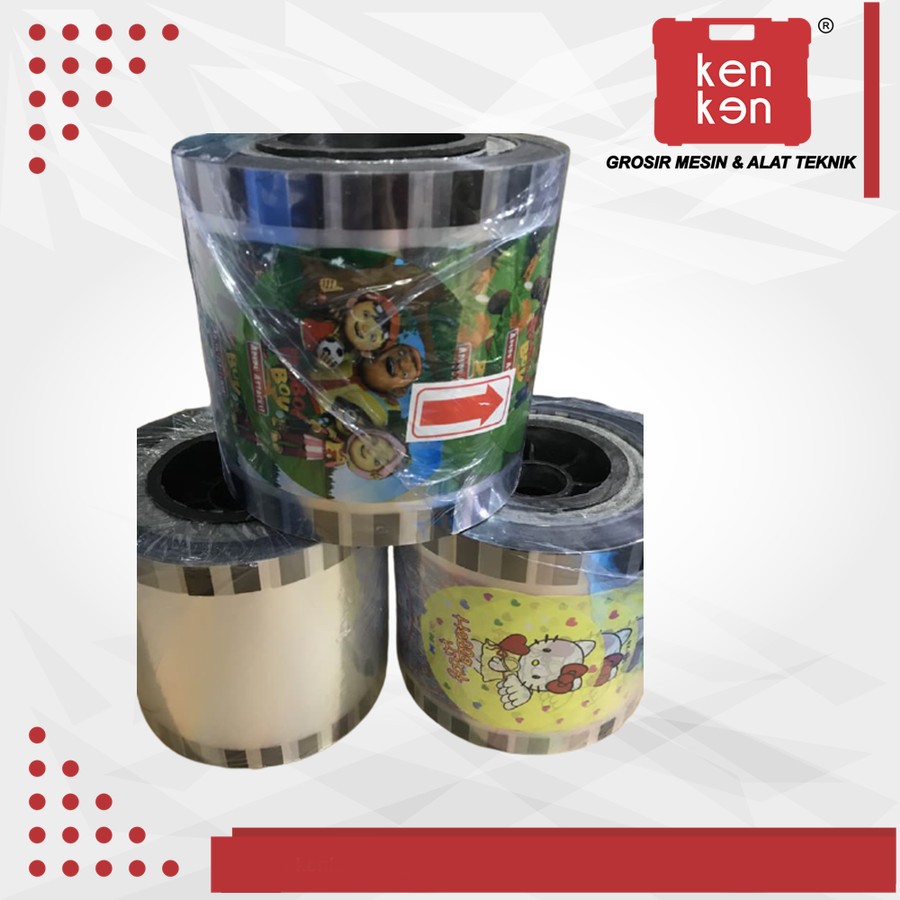 Jual Plastik Lid Cup Sealer Kartun Polos Seal Tutup Gelas Roll - BUAH ...