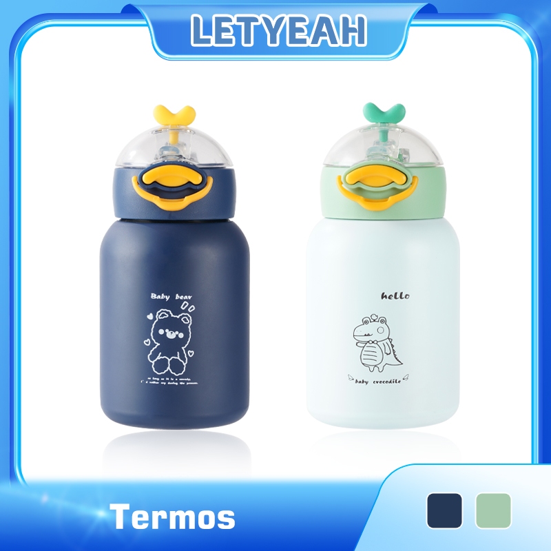 Jual letyeah Botol air minum anak sedotan 350ml portable/Botol termos ...