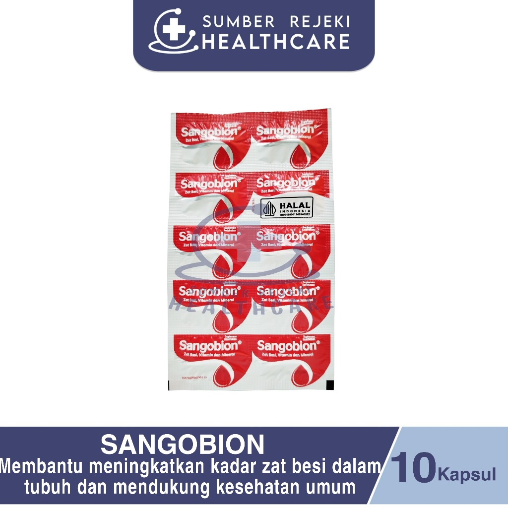 Jual Sangobion Isi 10 Kapsul Per Strip - Suplementasi zat besi ...