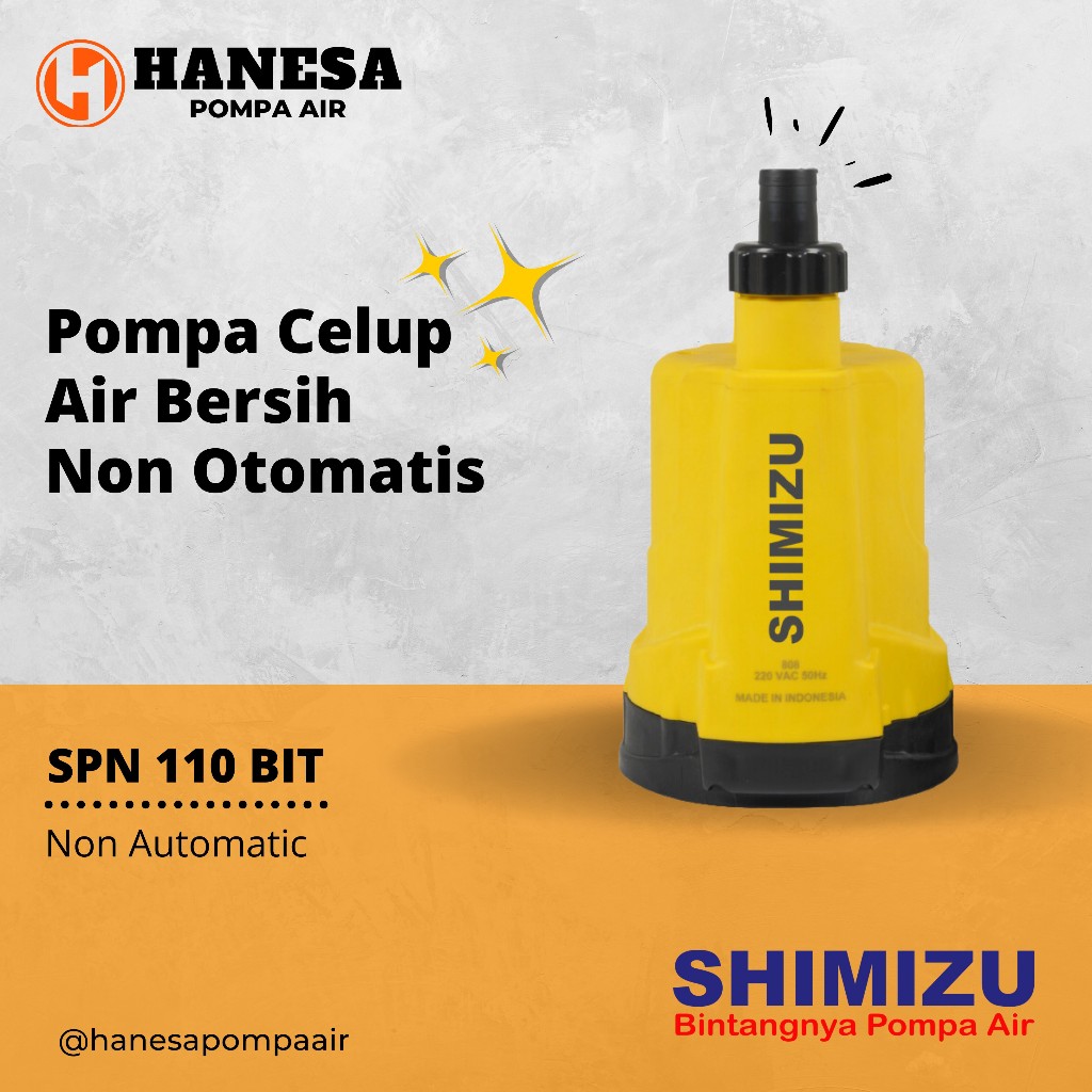 Jual Shimizu SPN 110 BIT Pompa Celup Air Bersih Non Otomatis | Shopee ...