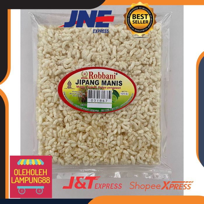 Jual Jipang Ketan Manis Robbani Lampung Kemasan 125Gr Cemilan Jipang ...