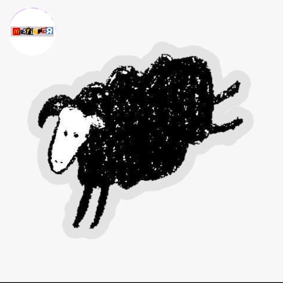 Jual sticker band Minor Threat out of step sheep logo diecut stiker ...