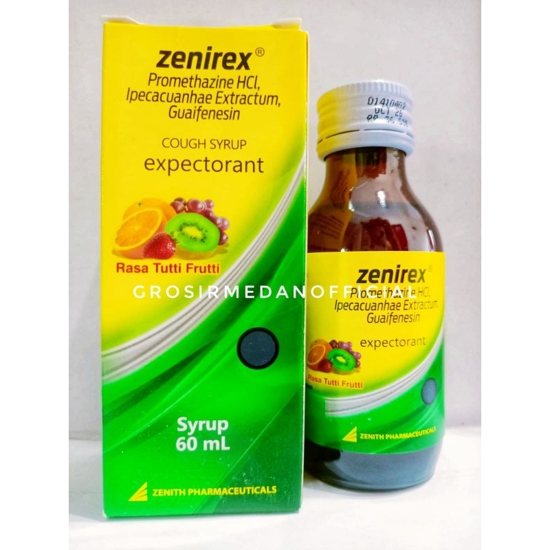 Jual ZENIREX EXPECTORANT SIRUP OBAT BATUK BERDAHAK DAN BATUK ALERGI ...