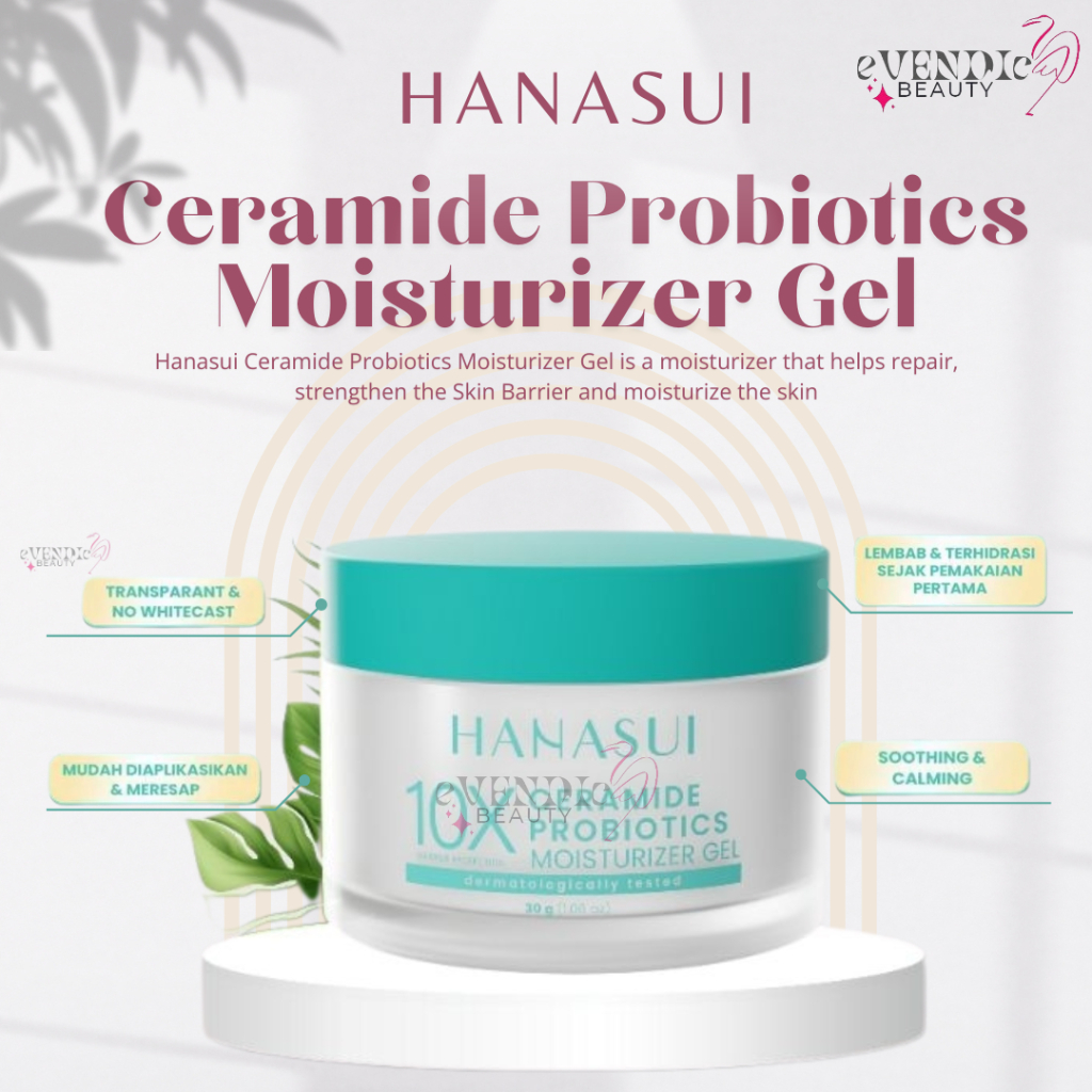 Jual READY Hanasui Ceramide Probiotics Moisturizer Gel 30GR | Shopee ...