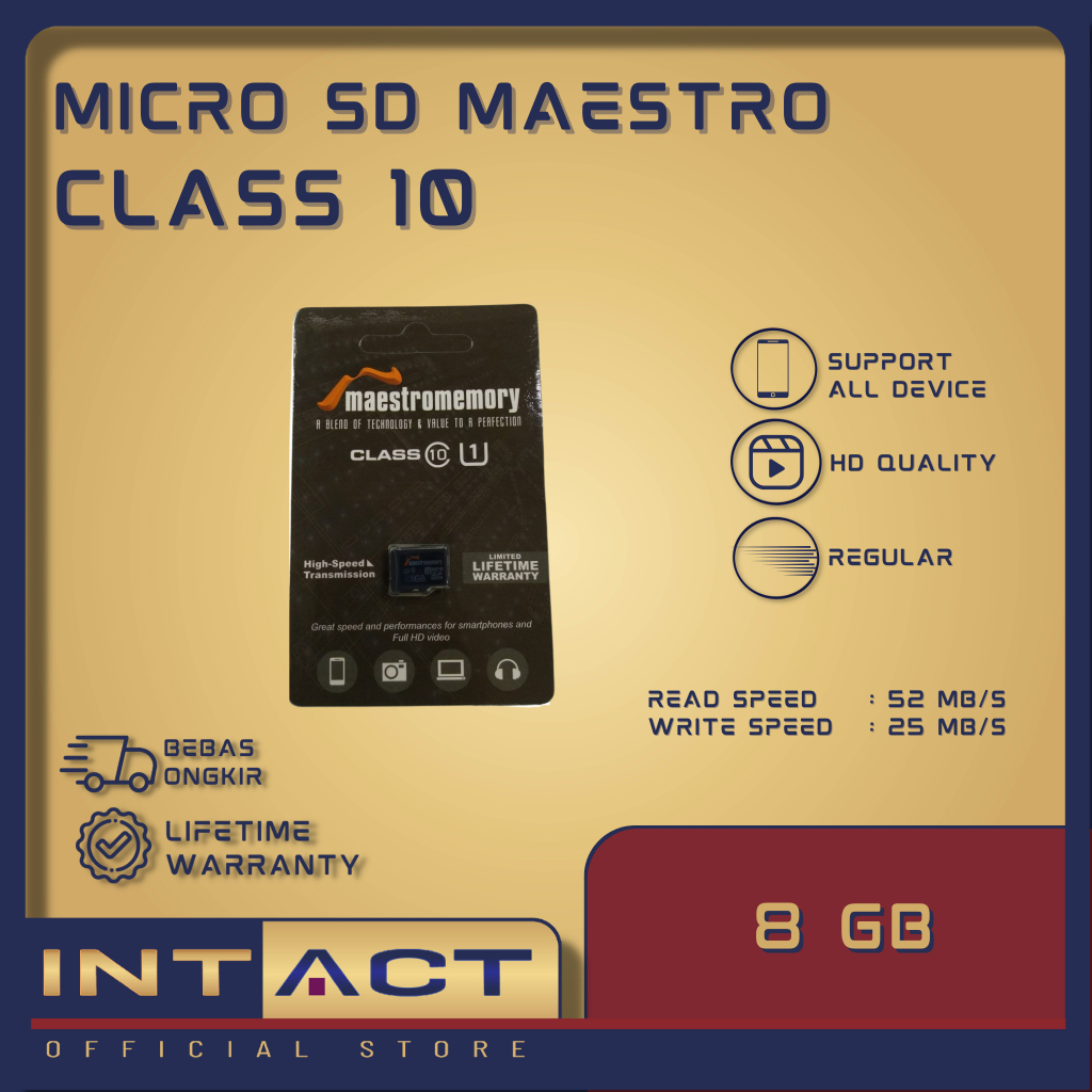 Jual MicroSD Maestro 8GB 16GB 32GB 64GB 128GB Class 10 Memory Card ...
