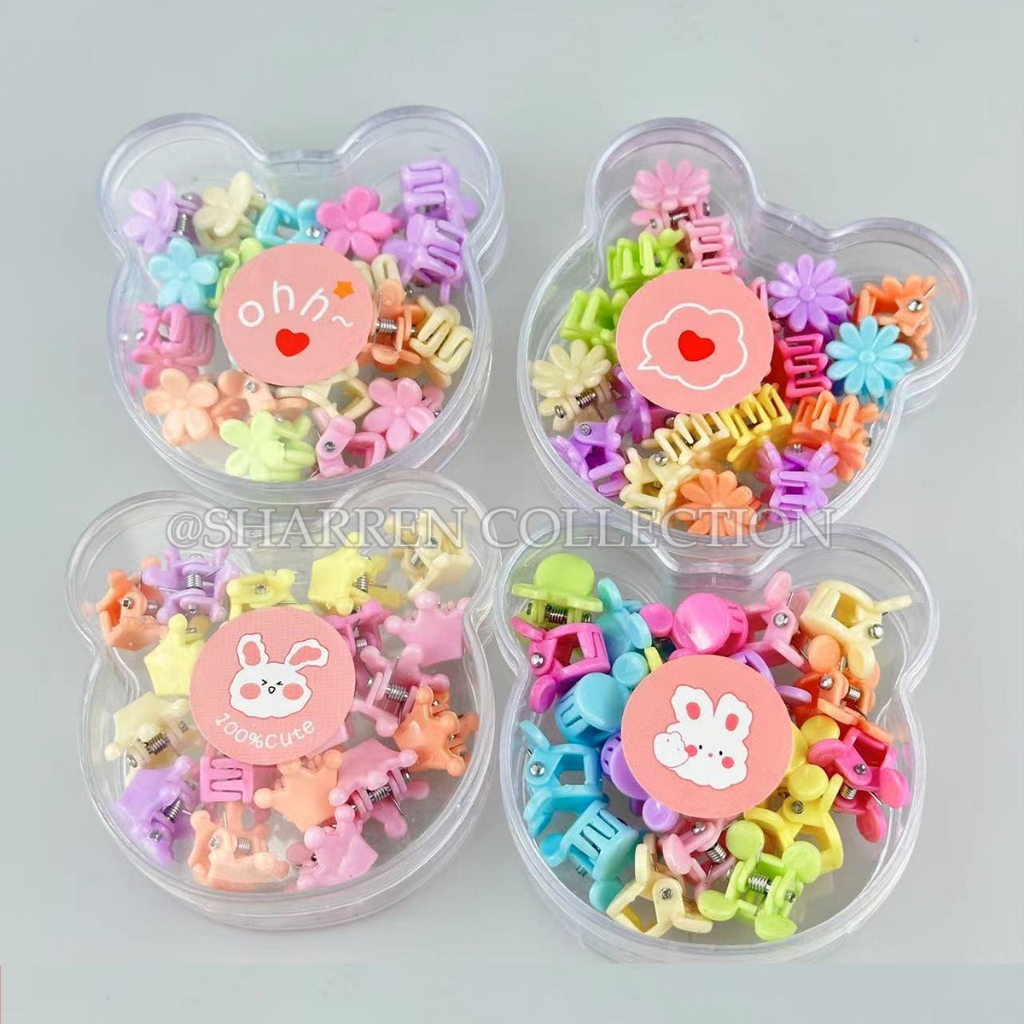Jual Set Jepit Rambut Kutu Jedai Mini dengan Box Premium Pastel ...