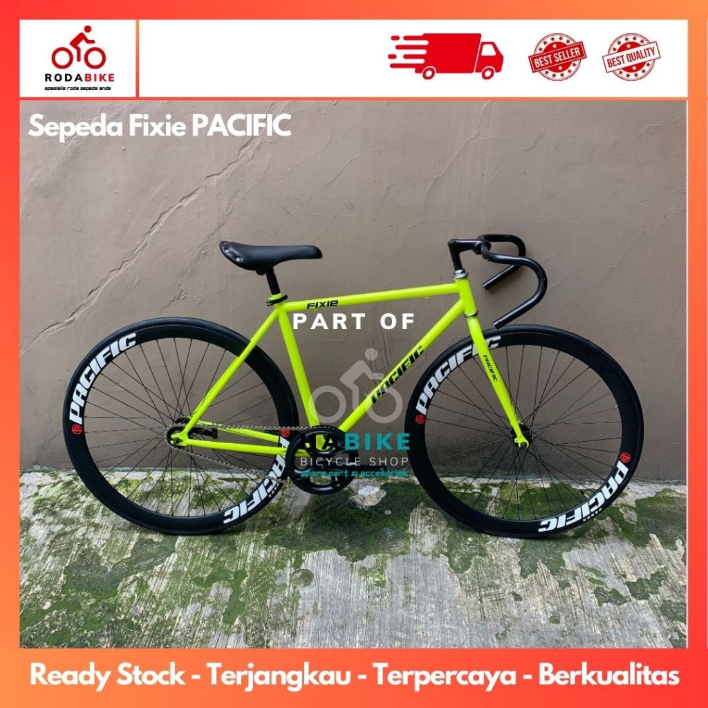 Jual Sepeda Fixie FULLBIKE Frame dan Rim/Velg PACIFIC FUllset Rakitan ...