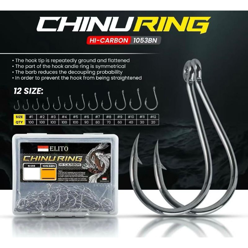 Jual ELITO CHINU RING 1053BN HI-CARBON isi 100/pics | Shopee Indonesia