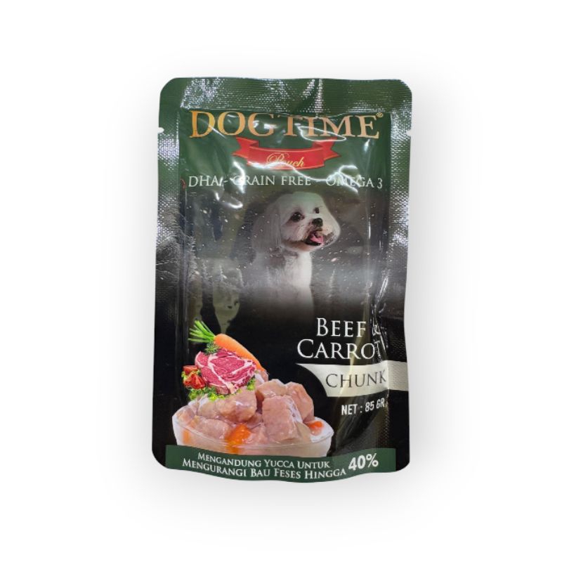 Jual Dogtime Pouch Chunk - Wet Food Anjing Premium dengan Omega 3 ...