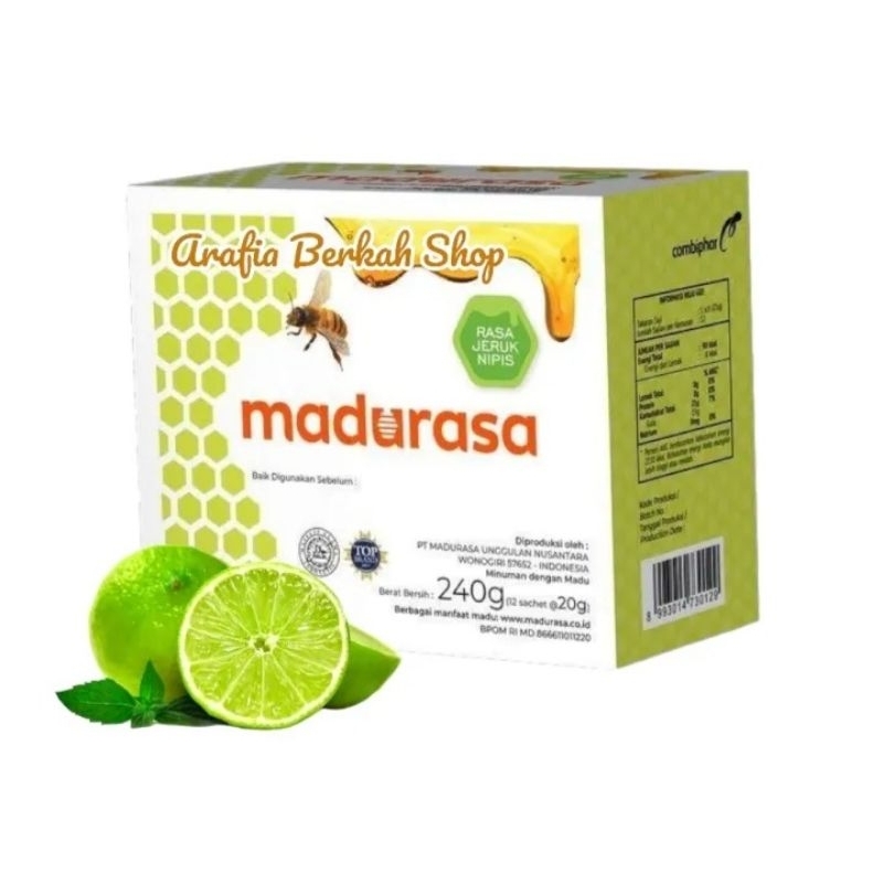 Jual Madurasa Jeruk Nipis Sachet 12 @20g September 2027 | Shopee Indonesia