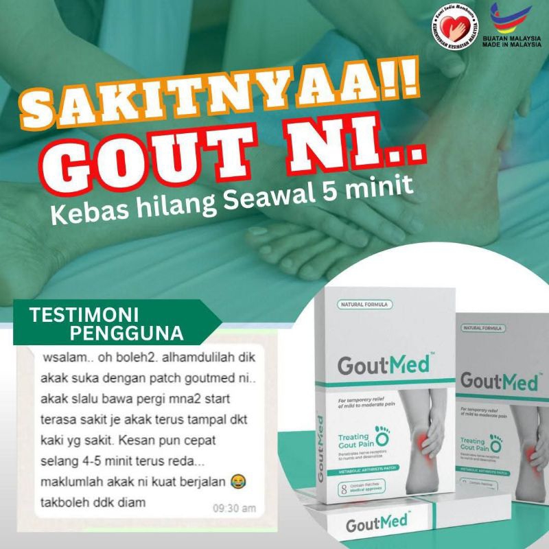 Jual GOUT MED KOYO OBAT ASAM URAT NYERI SENDI KOLESTROL ASAM URAT ...
