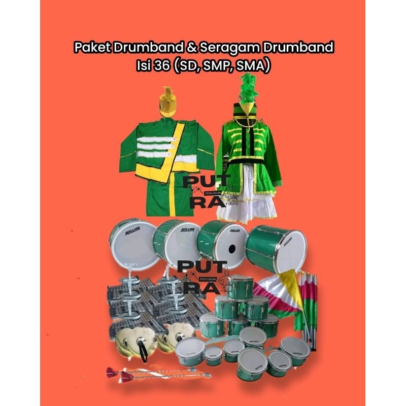Jual PAKET DRUMBAND MARCHING BAND DAN SERAGAM DRUMBAND SD SMP SMA ...