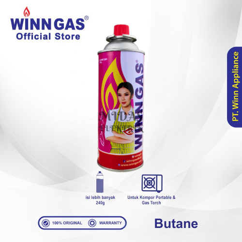 Jual Winn Gas 240 Gram Tabung Gas Kaleng Kecil Portabel Mini Portable ...