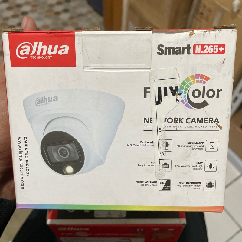 Jual IP CAMERA DAHUA COLORVU FULL COLOR 2MP 1080P DH-IPC-HDW1239T1P-LED ...