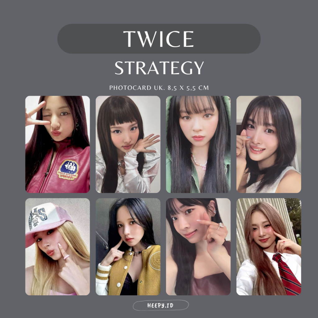 Jual [TWICE] UNOFFICIAL PHOTOCARD TWICE STRATEGY | Shopee Indonesia