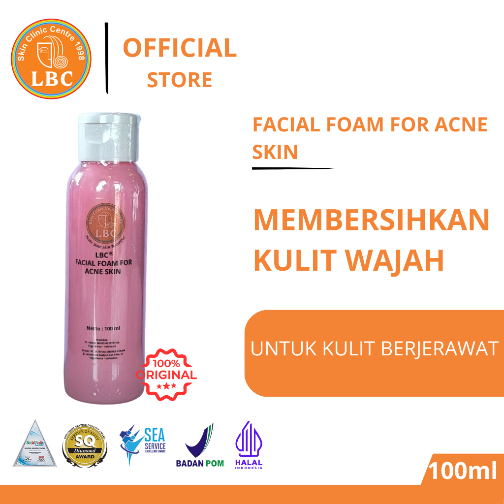 Jual LBC-Facial Wash for Acne Skin 100ml - Sabun Cuci Muka Untuk Kulit ...