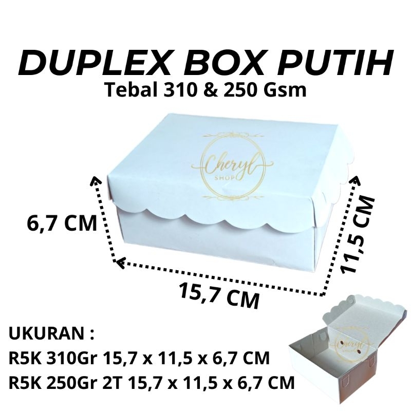 Jual (10 PCS) DOS / DUS DUPLEX POLOS NASI UK 15,7 x 11,5 x 6,7 CM ...