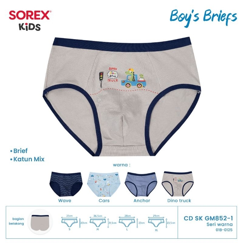 Jual Sorex Kids SK GM 852 CD Anak Laki Boys katun mix S,M,L,XL | Shopee ...